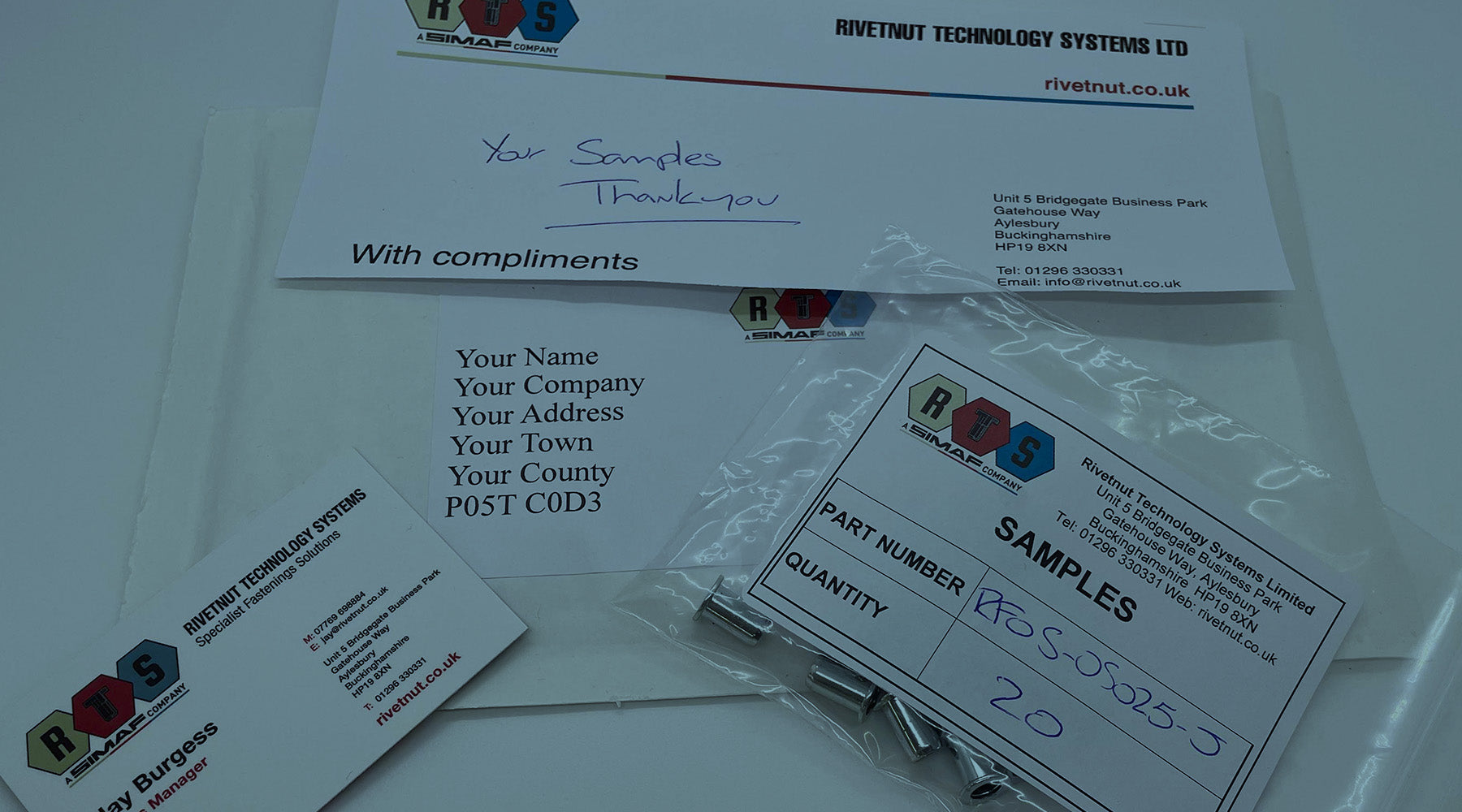 Sample Packs Available – Rivetnut Technology Systems