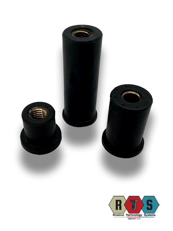RFOR Rubber Open Flat Head Round M8 Rubber Nut Insert - RIVETNUT ...