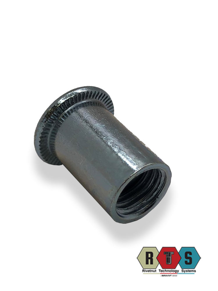 RFOS-F Steel Open Flathead Round Rivetnut - RIVETNUT TECHNOLOGY ...