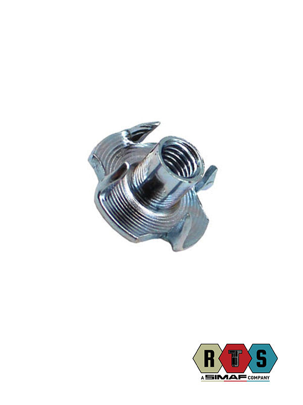 41/TEE Steel Open Flat Head Round Multi Spline Wood Insert – Rivetnut ...