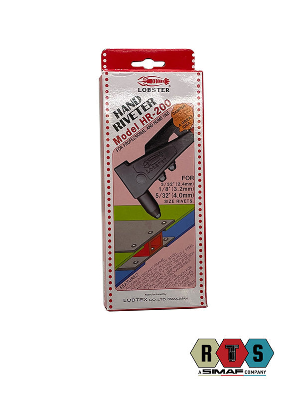 HR-200 Lobster Hand Tool Rivet – Rivetnut Technology Systems