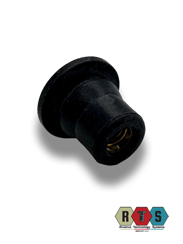 RFOR SNAP Rubber Open Flat Head Round Snap In M4 Rubber Nut Insert ...