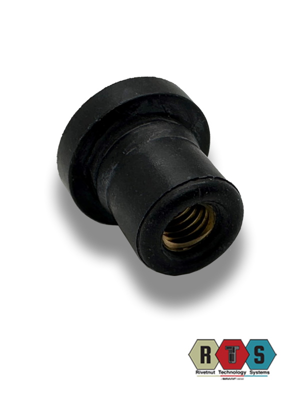 RFOR SNAP Rubber Open Flat Head Round Snap In M5 Rubber Nut Insert ...